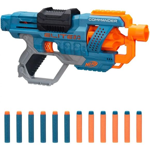 Nerf | Toys | Nerf Elite 2 Commander Rd6 Dart Blaster With 2 Darts ...